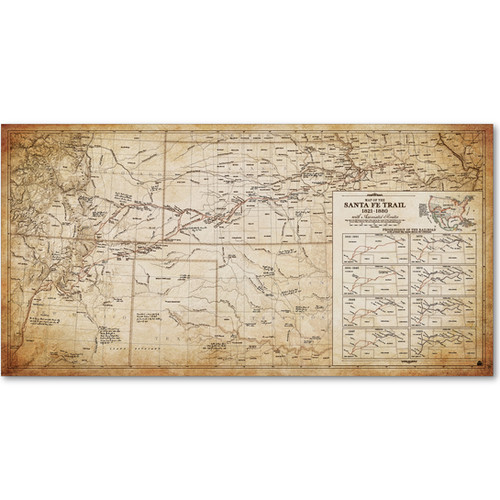 Historical Map of the Santa Fe Trail | Bad Hoss Map Company