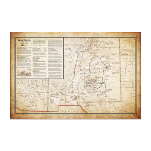 The Territory of Billy the Kid | Bad Hoss Map Company