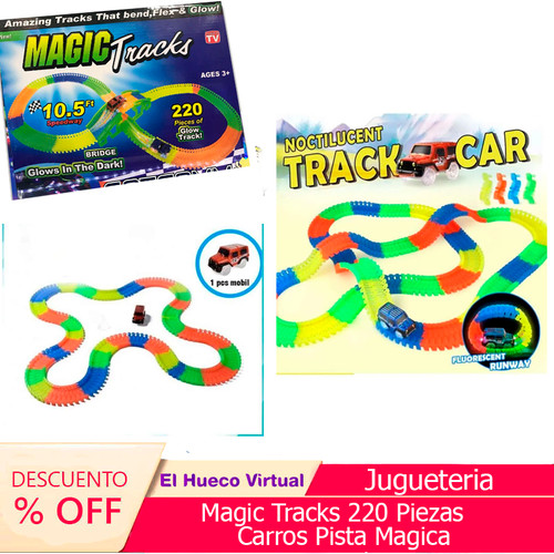 Magic Tracks 220 Piezas Carros Pista Magica | El hueco virtual