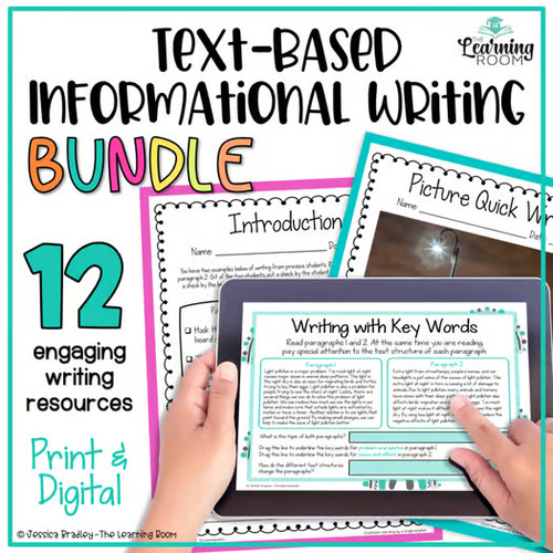 Text Based Writing: Differentiated BUNDLE | Grades 4-6 | The Learning Room