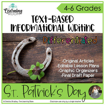 Saint Patrick's Day Writing Activities: Text Based Informational ...