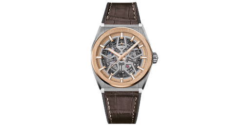Zenith Defy Classic Skeleton Titanium & Rose Gold | Watchesretailers