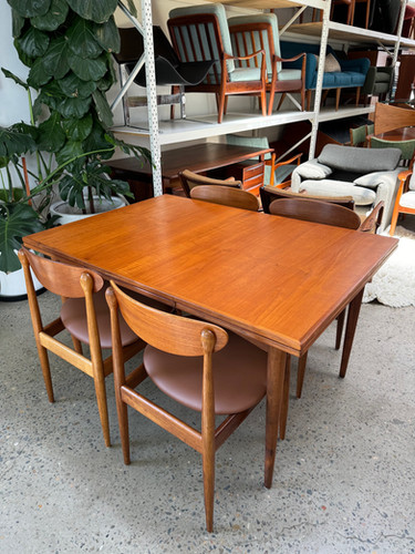 Parker Rectangular Dining Table | Tangerine & Teal