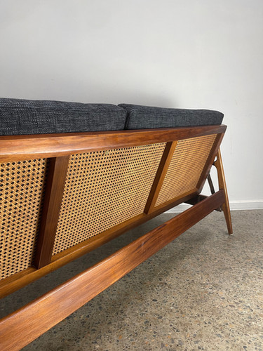 Fler ‘Narvik' day/night sofa | Tangerine & Teal