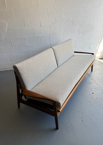 Fler 'Narvik' day/night sofa | Tangerine & Teal