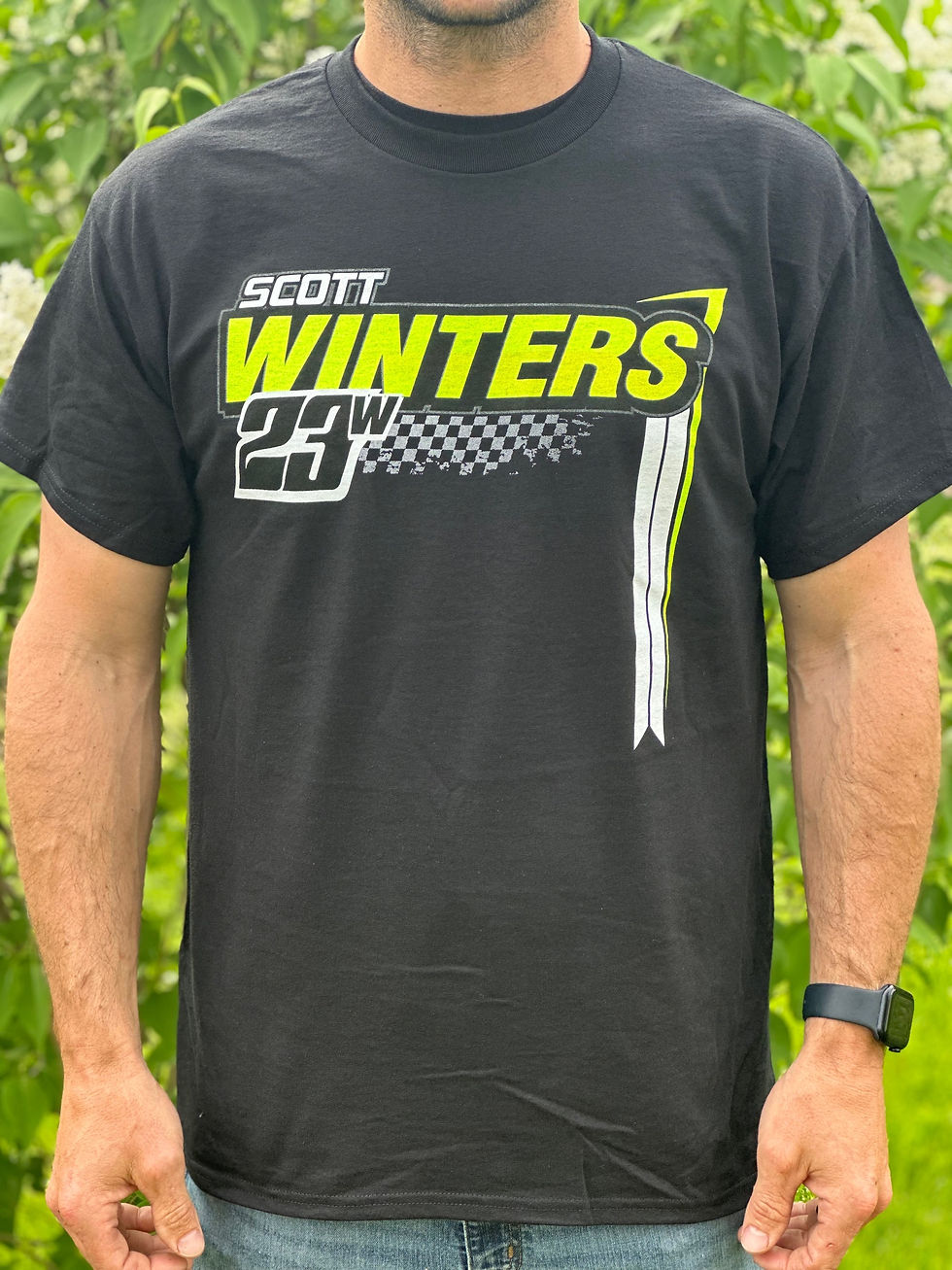 Adult Black 23W Race Shirt | Scott Winters Racing