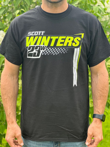 Adult Black 23W Race Shirt | Scott Winters Racing