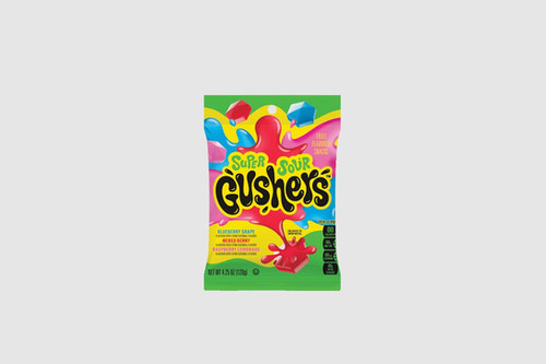 Fruit Gushers Super Sour Berry 4.25oz (120g) | American Krazy Kandy