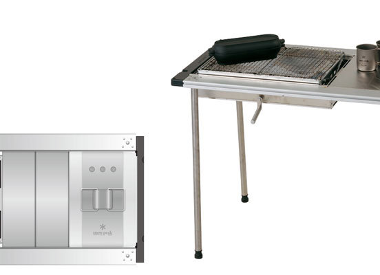 Iron Grill Table Frame Long 4unit | campstudio