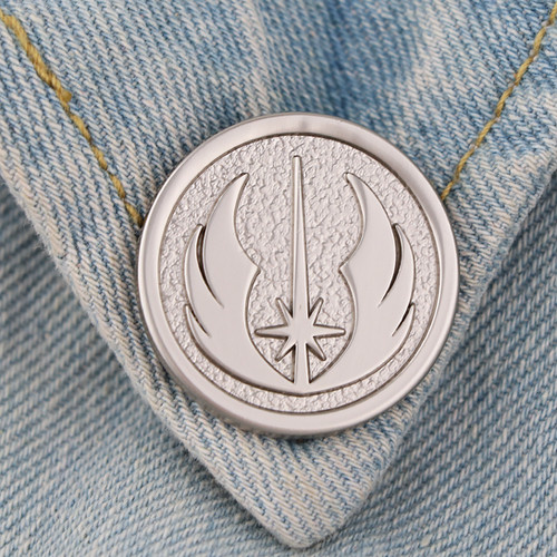 Silver Jedi Order Star Wars Pin Badge | H&S Handmade Gifts
