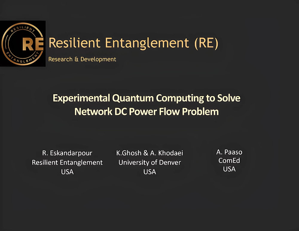 Resilient Entanglement Presents Proof-of-Concept Study for Quantum ...