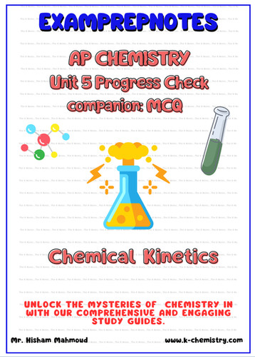 UNIT 5 Practice MCQ - AP Chemistry progress check | K CHEMISTRY