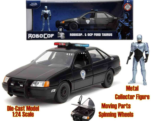 Robocop 1986 Ford Taurus with Robocop 1/24 Die-Cast model | Movie Toys