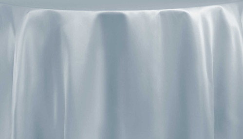 Duchess Matte Satin Ice Blue Linens | AE Linen Rental