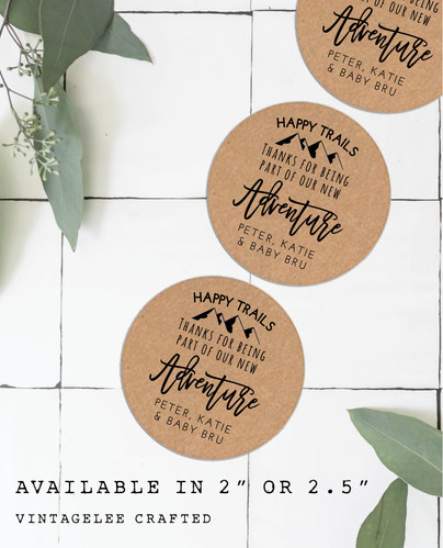 2" Size - Happy Trails Labels | VintageLee Crafted