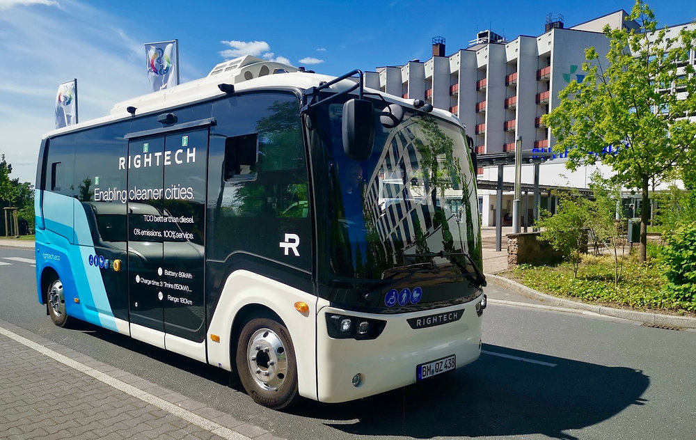 Rightech RB6 electric minibus from Wrightbus makes promising debut in German trials
