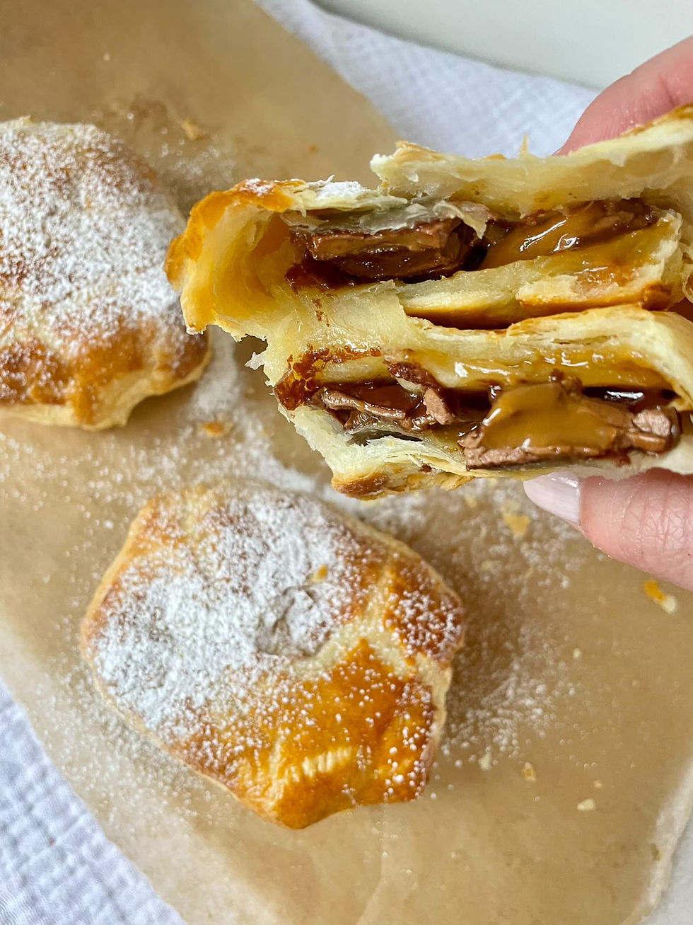 JILL BAKES | Caramel Chocolate Puffs