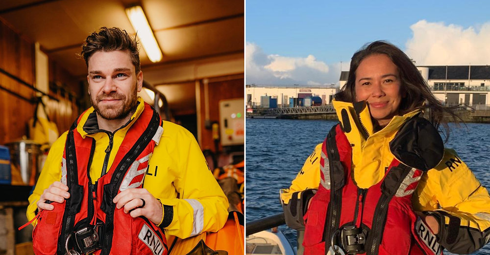Two RNLI lifeguard supervisors pass out as Coxswain and lifeboat crew ...
