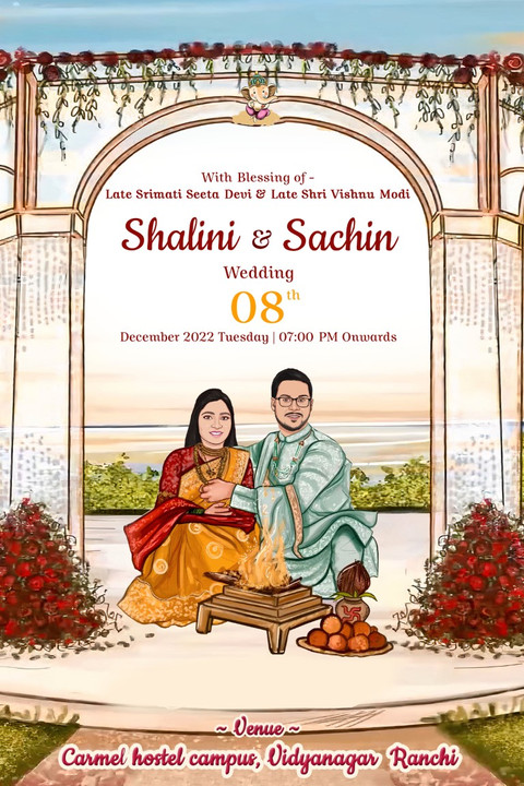 wedding template | Nimantran Digital Invitation