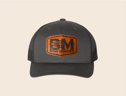 BM Leather Patch Charcoal | Bow Minded