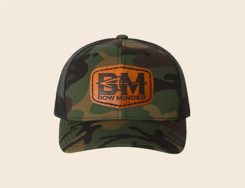 BM Leather Patch Block Camo | Bow Minded