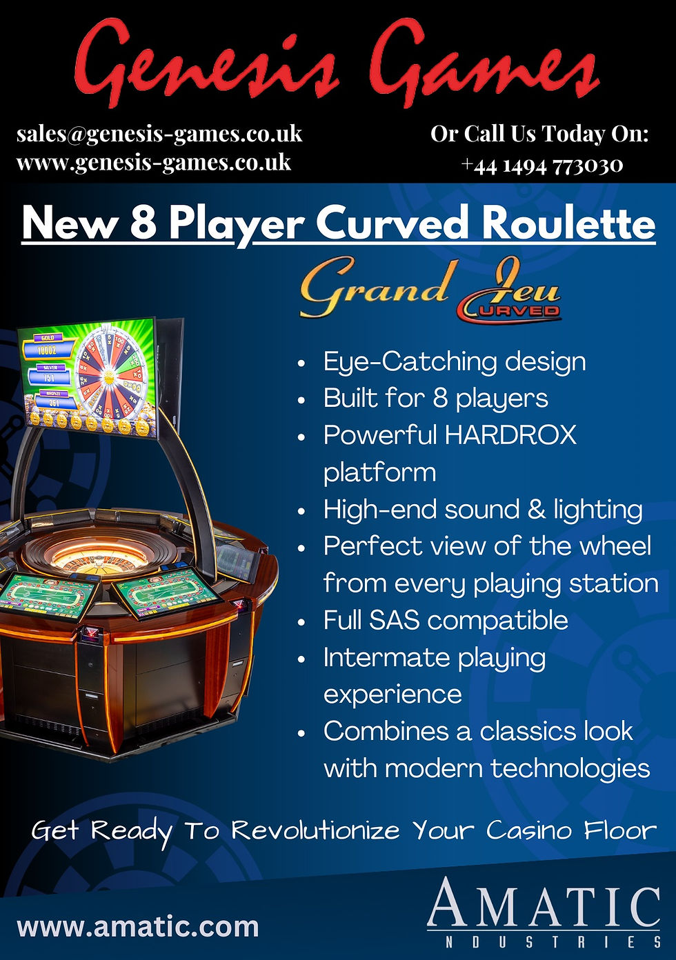 Home | Genesis Games | Gaming Machines | AMATIC INDUSTRIES