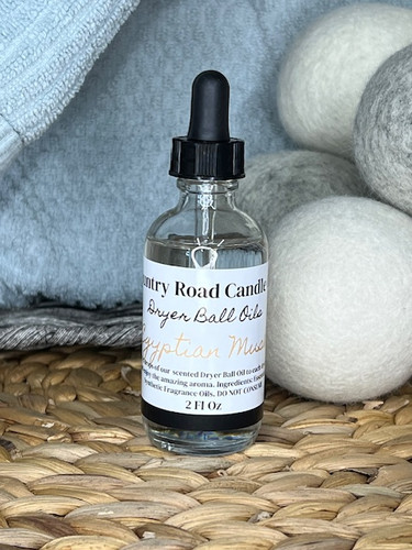 Egyptian Musk 2oz Wool Dryer Ball Scented Oil | Country Road Candle