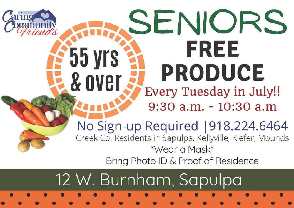 Free Produce for Seniors 55+