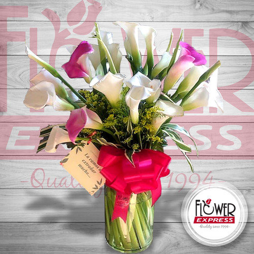 Florero Cilindro Cartouches | Flower Express