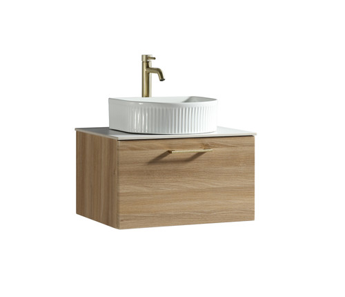 Piatta 600mm Wall Hung Vanity w. Sintered Stone Counter Top - Country ...