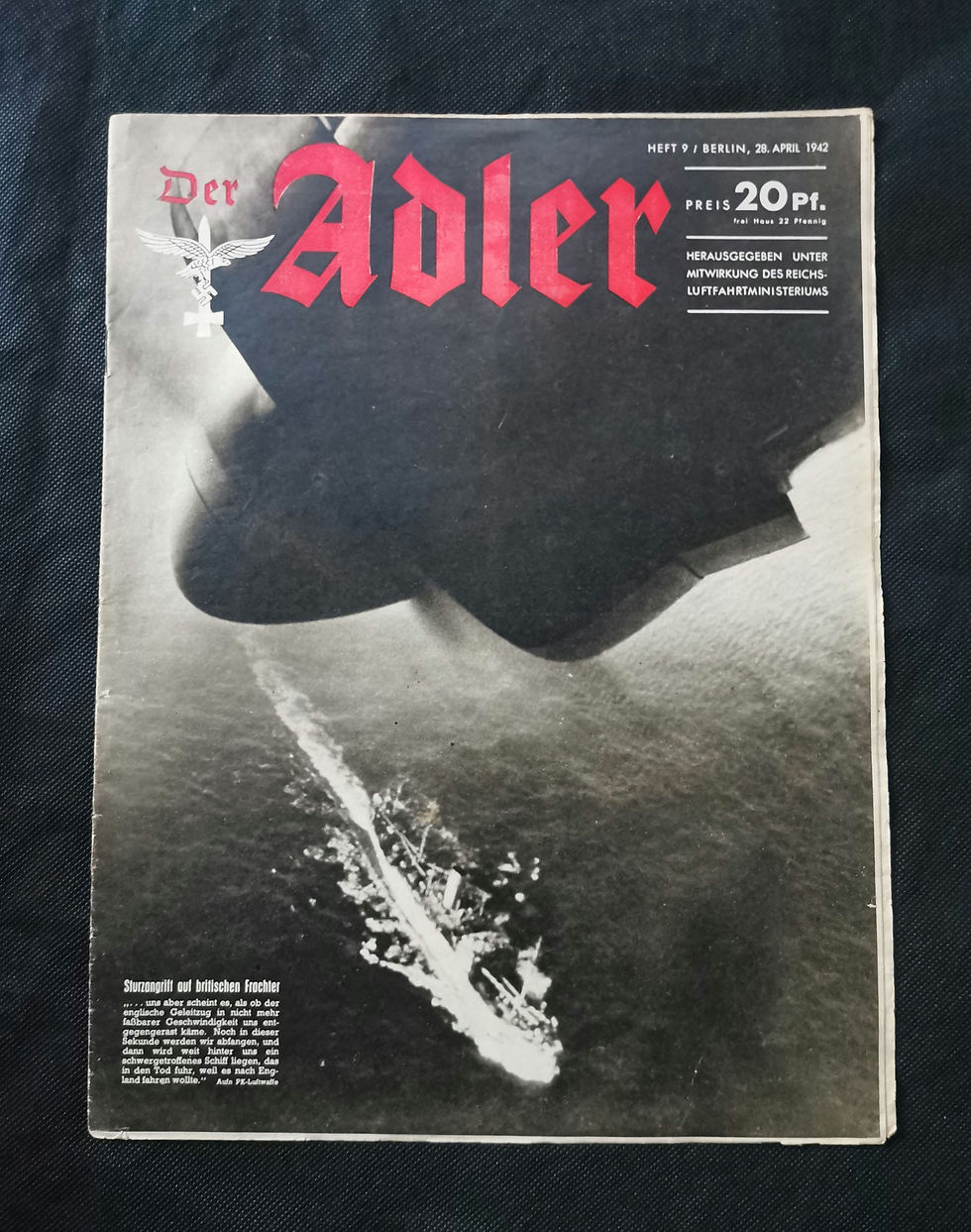 Der Adler magazine issue 9 April 1942 | PKZ militaria