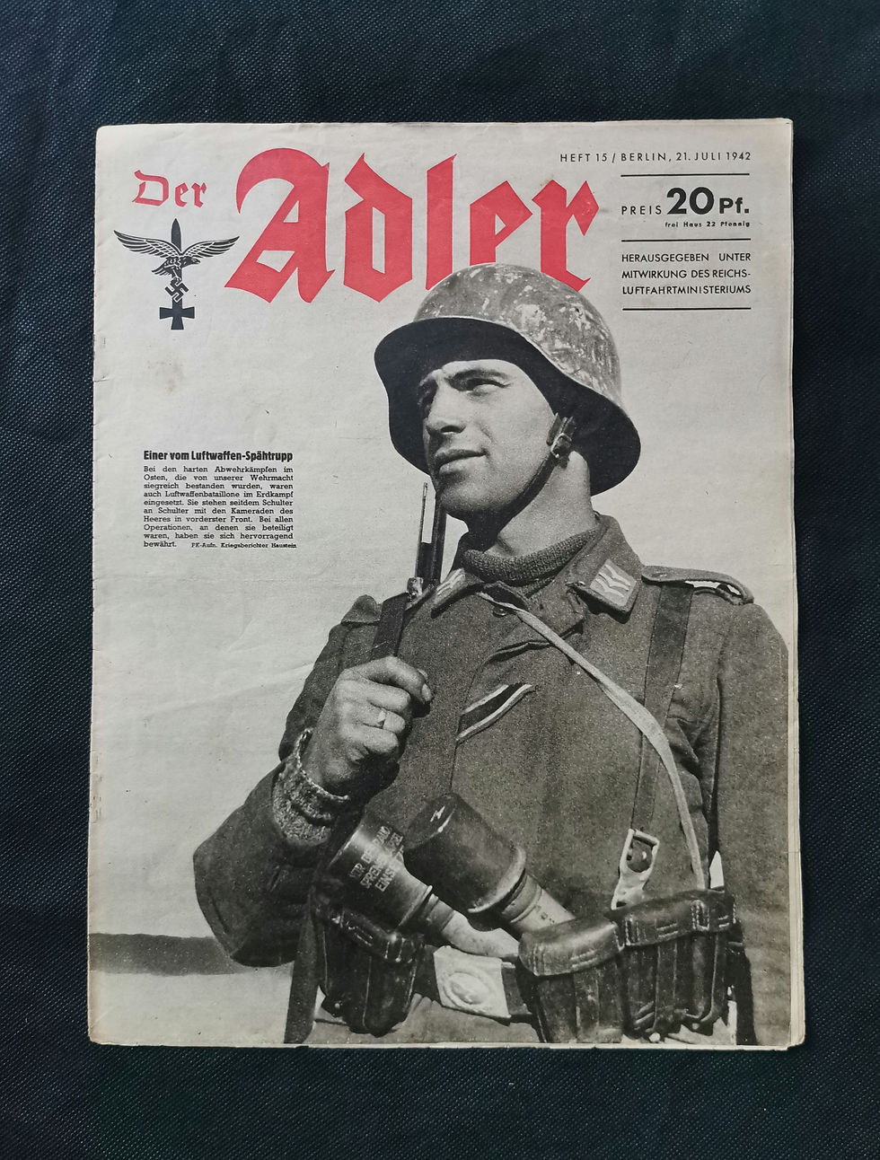 Der Adler magazine issue 15 July 1942 | PKZ militaria