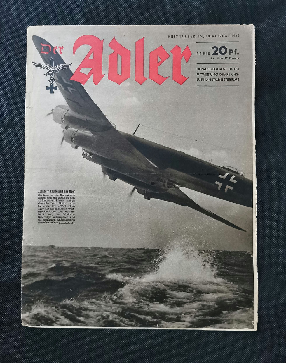 Der Adler magazine issue 17 August 1942 | PKZ militaria