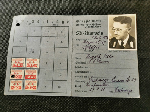 Early SA id for SSman | PKZ militaria