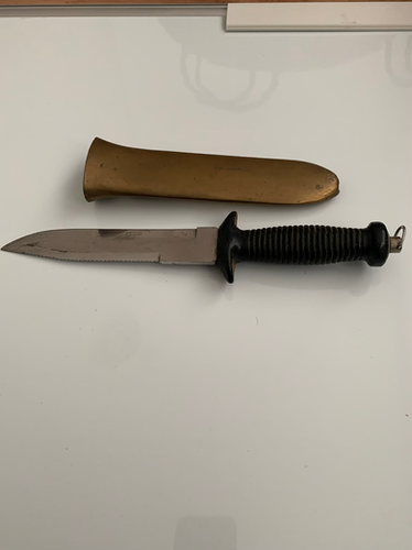 Mares Diver’s Non Magnetic knife | Diving Antiques