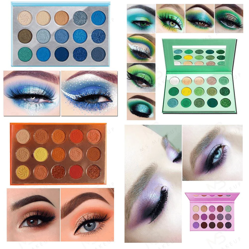 15 colors eyeshadow palettes | Mindfully Nutrition