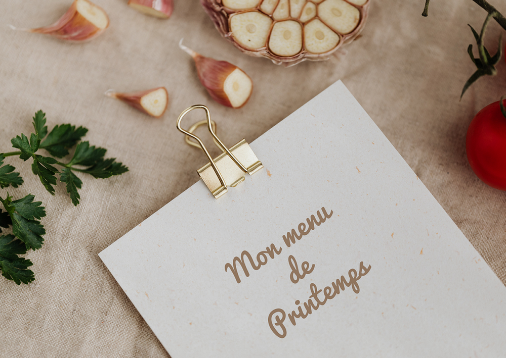 Mon programme de printemps en 4 étapes (2/4) : Mon menu de printemps