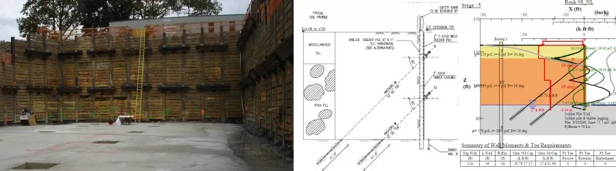 Shoring design - Excavation shoring design
