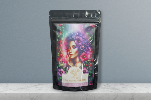 Black Standup Pouch with Label Print | Myperfectpack