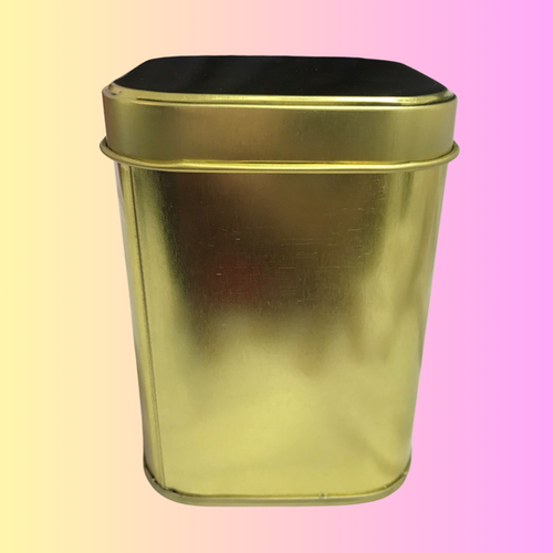 Gold Tin Jar Square (75mm x 100mm) | Myperfectpack