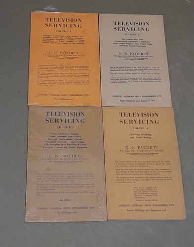TELEVISION SERVICING VOL1-4, G N PATCHETT | website