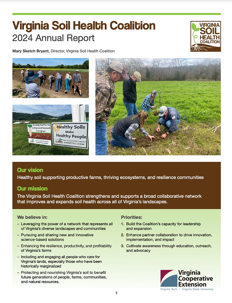 Virginia Soil Health Coalition’s 2024 Annual Report: A Year of Growth ...