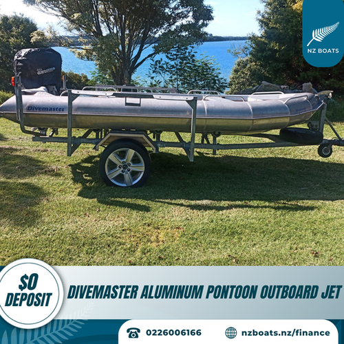 Divemaster Aluminum Pontoon Outboard Jet | Nz Boats