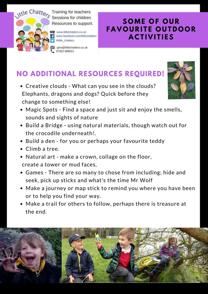 My favourite outdoor activities