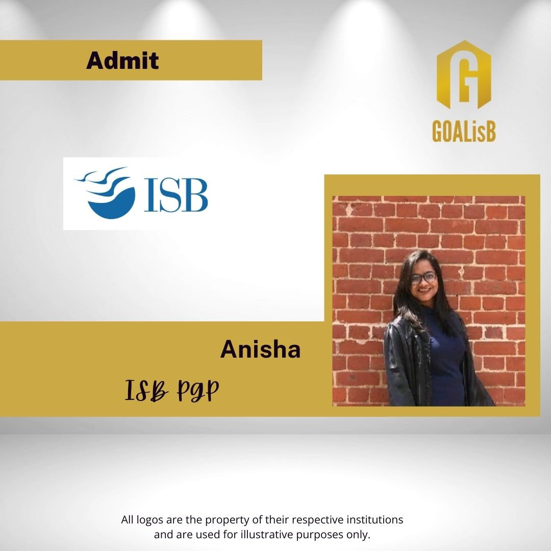 Anisha Isharwalia | GOALisB