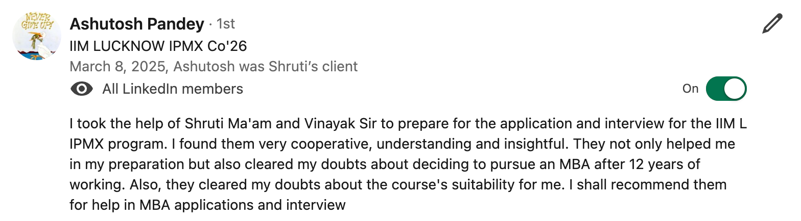 Ashutosh Pandey | GOALisB