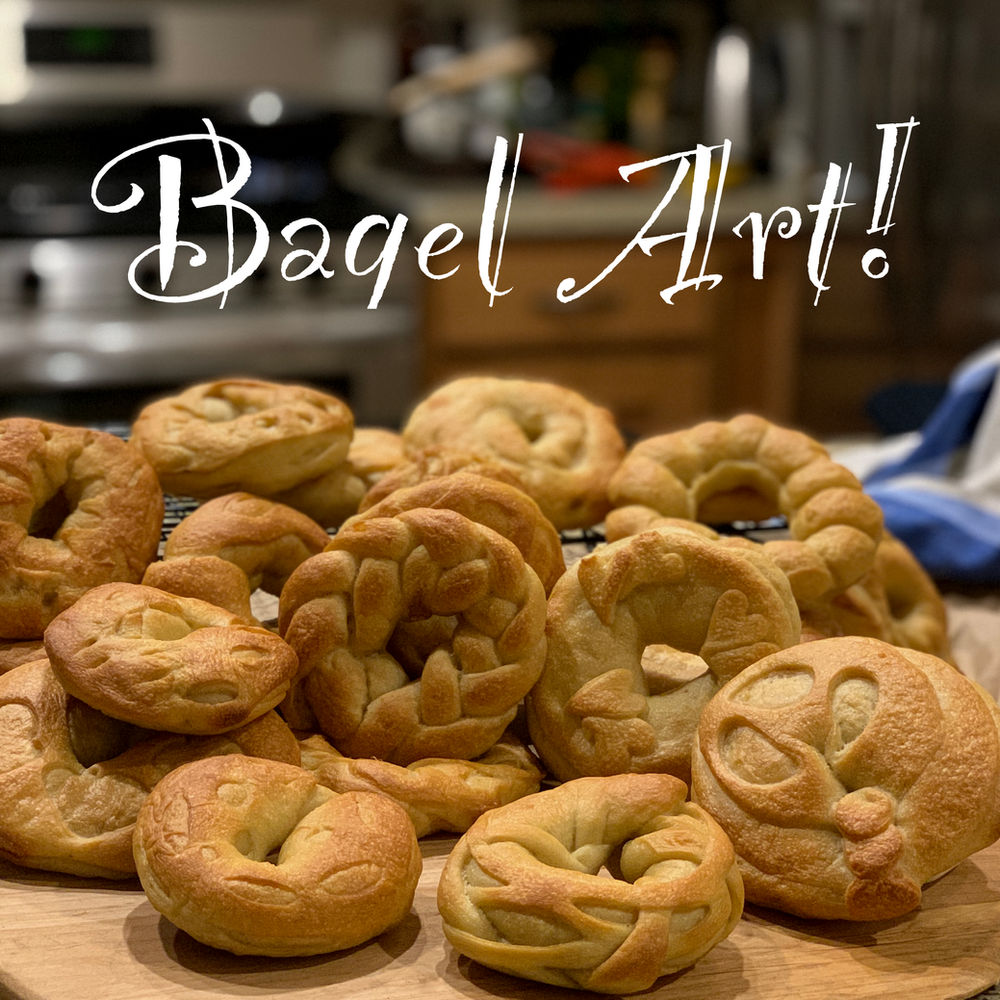 Bagel Art! How to food style a bagel.