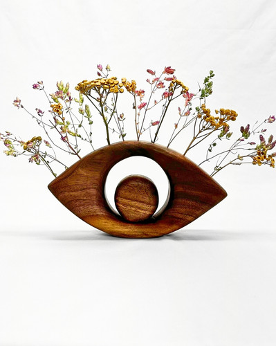 Walnut Eye Bud Vase | Odonata Woodworks