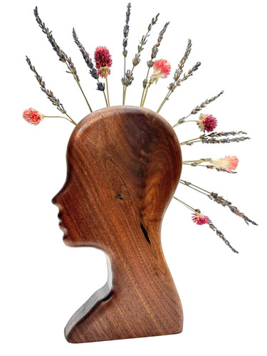 Walnut Flowhawk Bud Vase | Odonata Woodworks