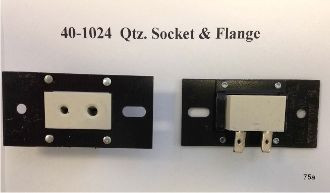 40-1024 Bi Pin Socket with Flange, PL10075, 49A0032 | Led Airport Lighting